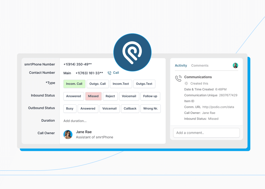 Podio Phone Integration That Simplifies Calls | smrtPhone.io